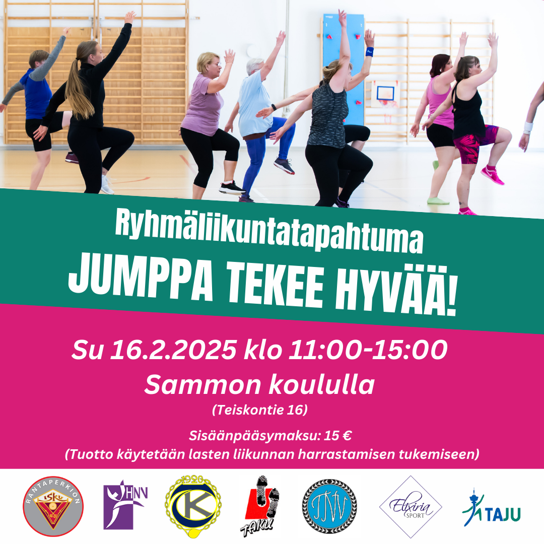 Jumppa tekee hyvää! -ryhmäliikuntatapahtuma - Tampereen Jumppatiimi TAJU ry